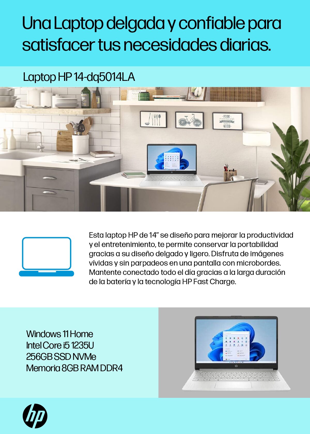 Laptop HP 14-dq5014LA – Yellow Technologies